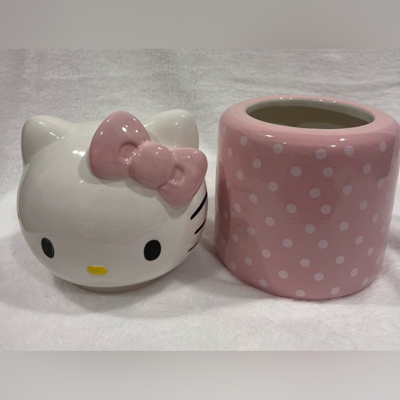 Hello Kitty | Dining | Hello Kitty Inch Blue Sky Ceramic Jar With Lid ...